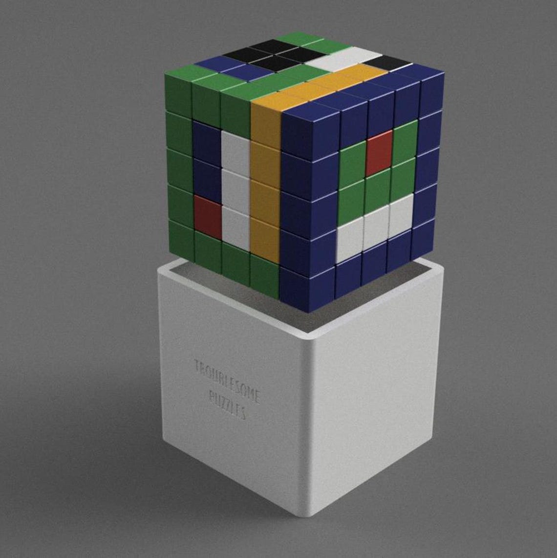 5x5x5 - 3D Printable Puzzle (puzzle #5) (level - Extremely Troublesome ...