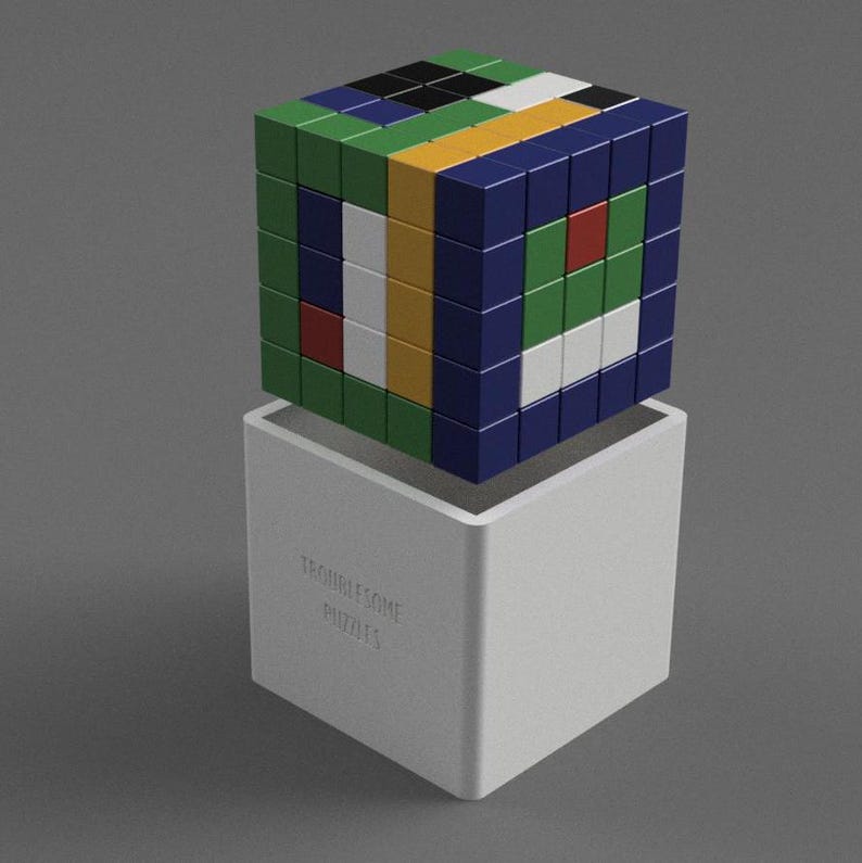 5x5x5 - 3D Printable Puzzle (puzzle #5) (level - Extremely Troublesome ...