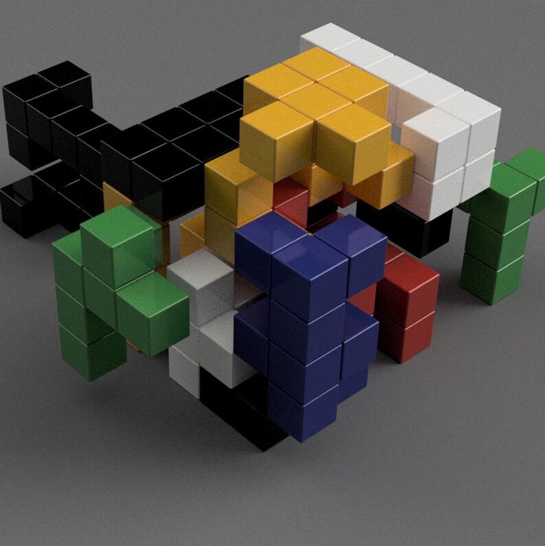 5x5x5 - 3D Printable Puzzle (puzzle #2) (level - Extremely Troublesome ...