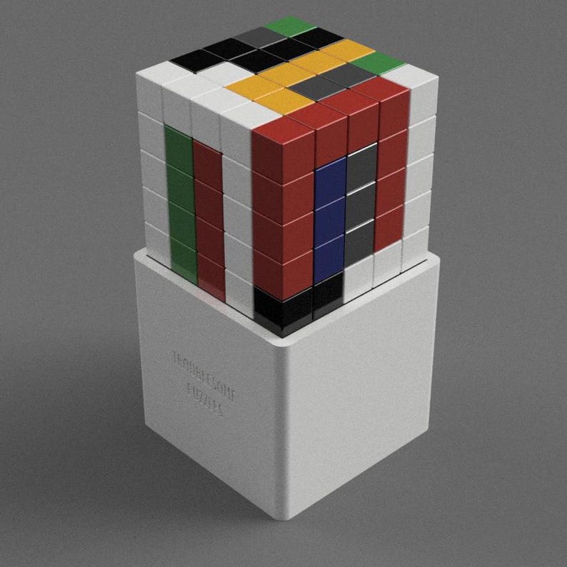 5x5x5 - 3D Printable Puzzle (puzzle #8) (level - Extremely Troublesome ...