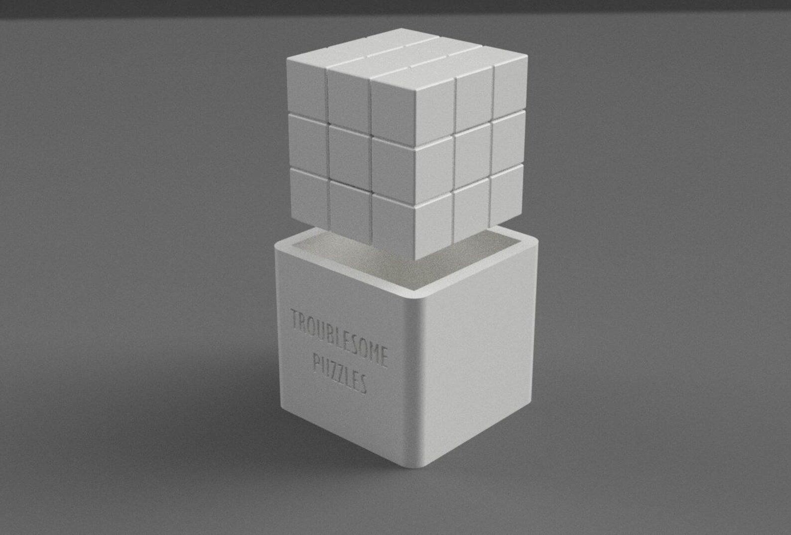 3x3x3 - 3D Printable Puzzle (puzzle #6) (level - Troublesome) - Etsy