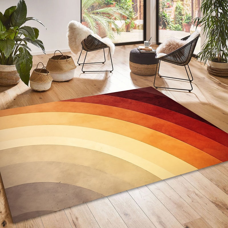 Rainbow Rug - Etsy