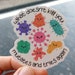 Science Sticker Bacteria Lab Vinyl Ticker Virus Science Funny Stickers ...