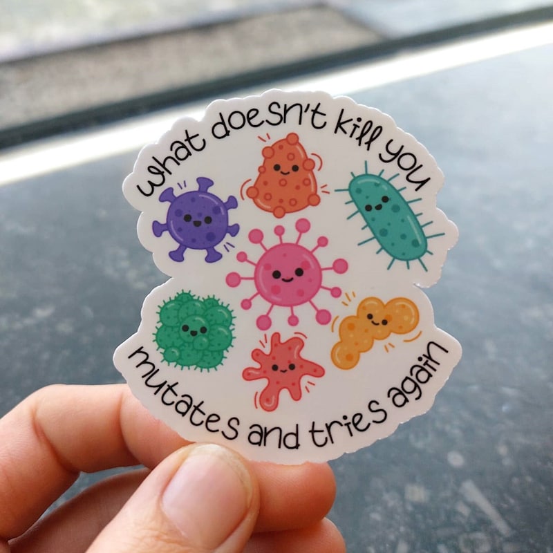 Funny Bacteria Stickers - Etsy