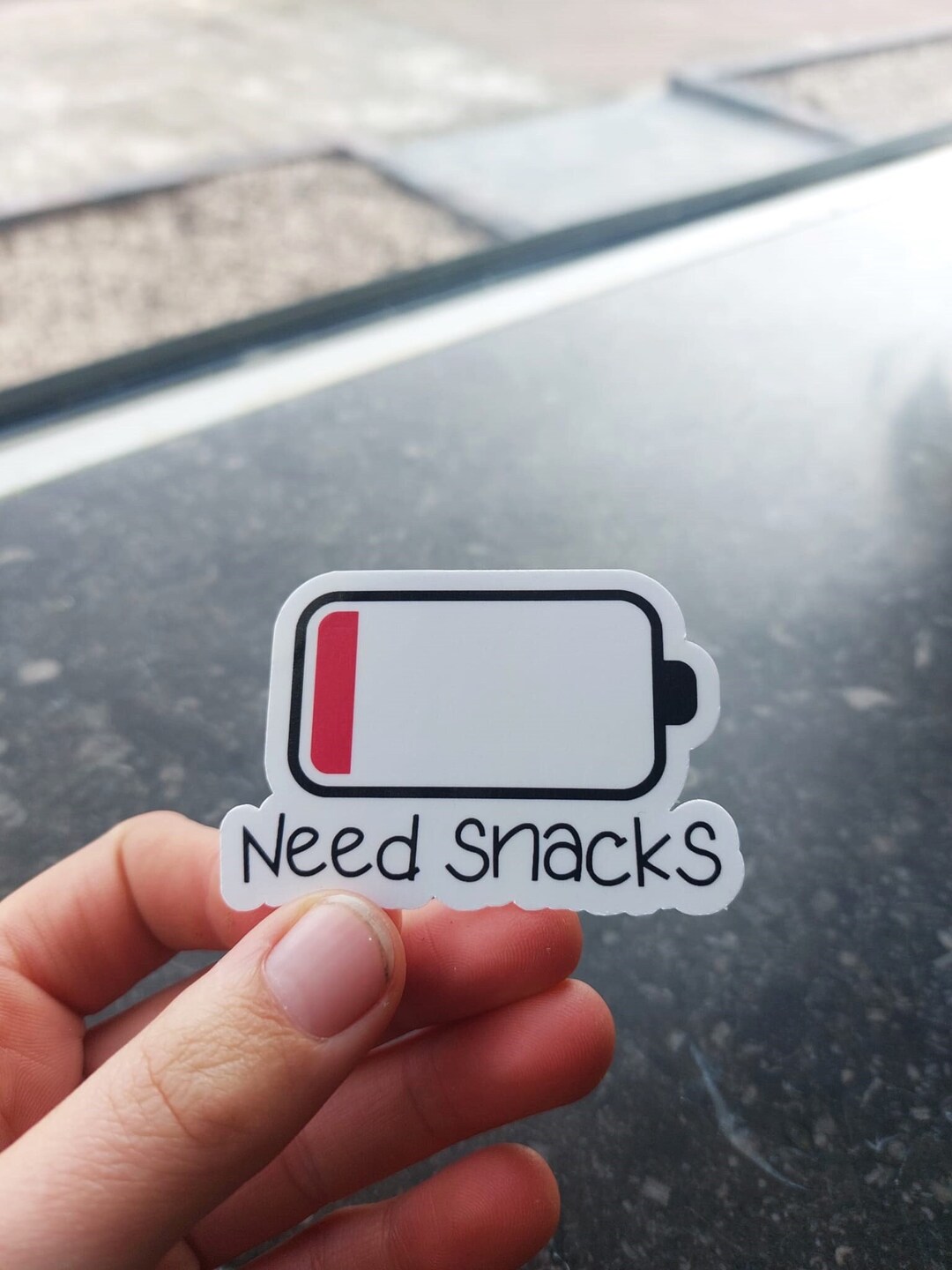 Funny Sticker Sarcastic Snack Quote Vinyl Sticker Need Snacks Sarcastic ...