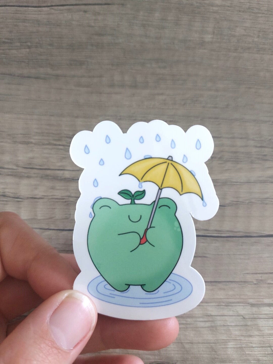 Cute Frog Sticker Froggy Vinyl Sticker Laptop Kawaii Water Bottle ...