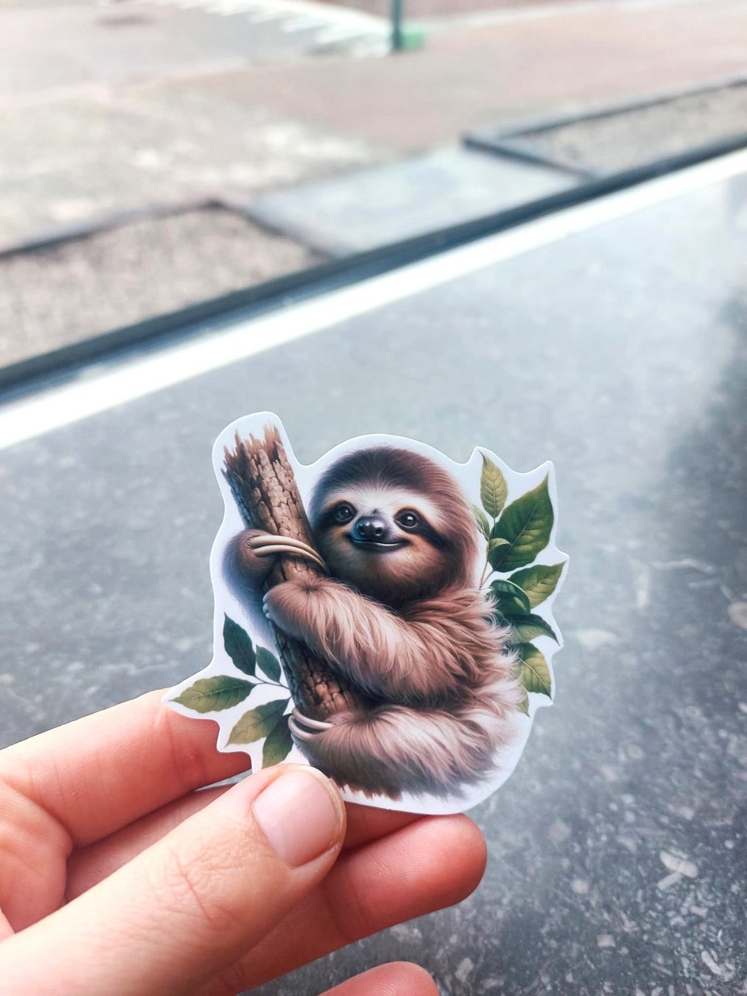 Sloth Sticker Vinyl Waterbottle Sticker Laptop Suitcase Sticker One ...
