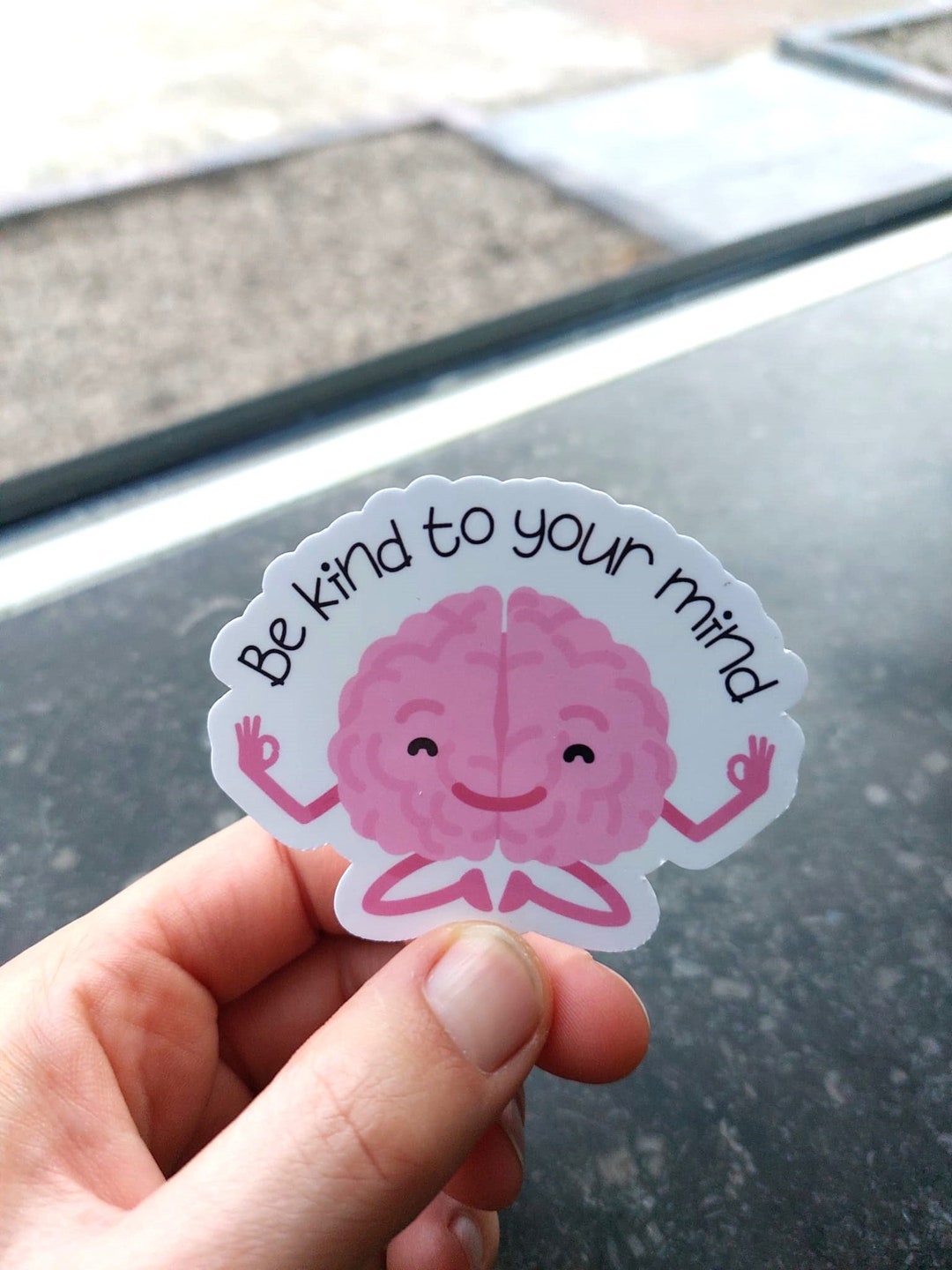 Be Kind to Your Mind Sticker Mental Health Vinyl Laptop Sticker Water ...