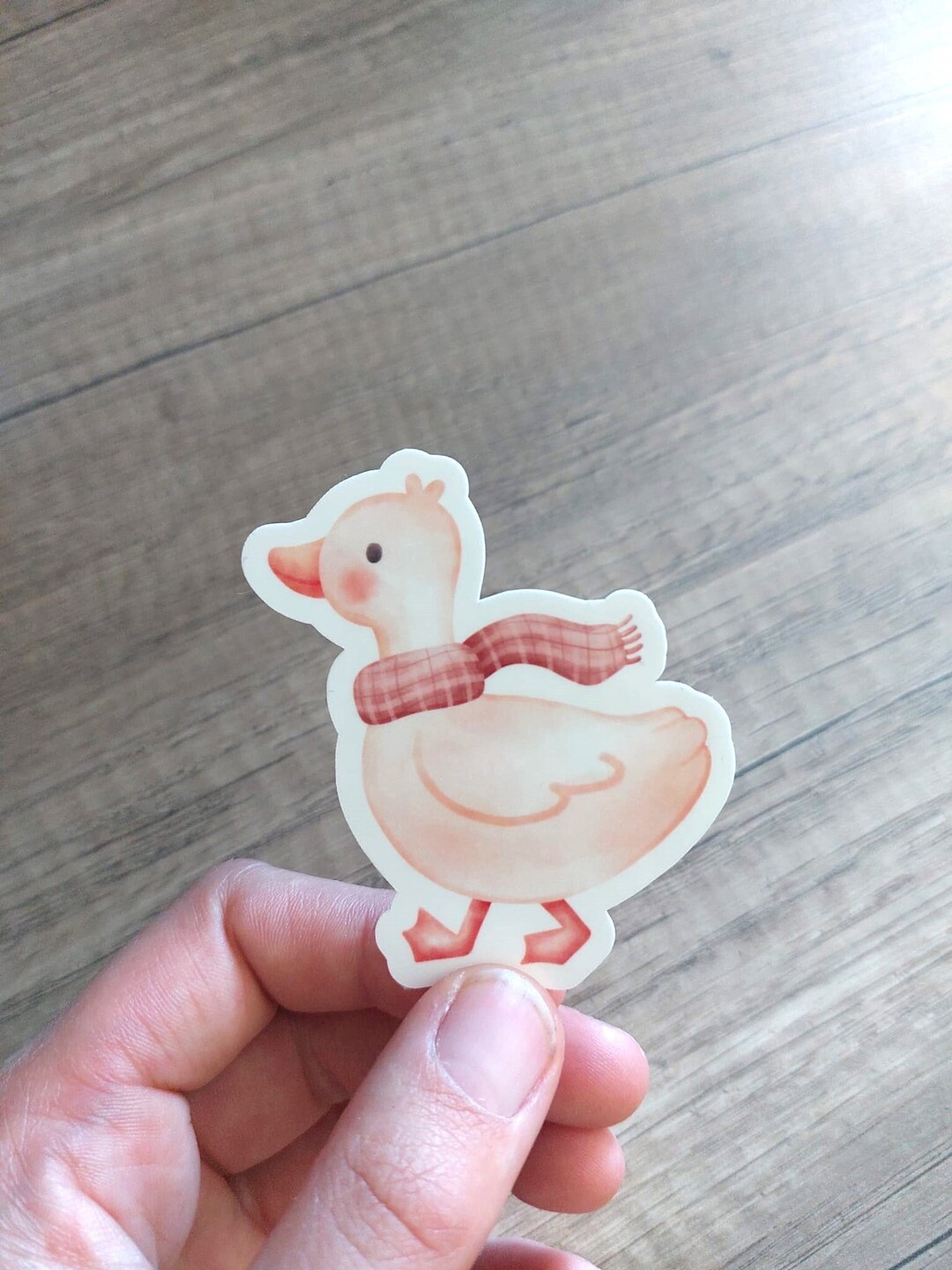 Cute Duck Sticker Vinyl Goose With Scarf Laptop Sticker Water Bottle ...