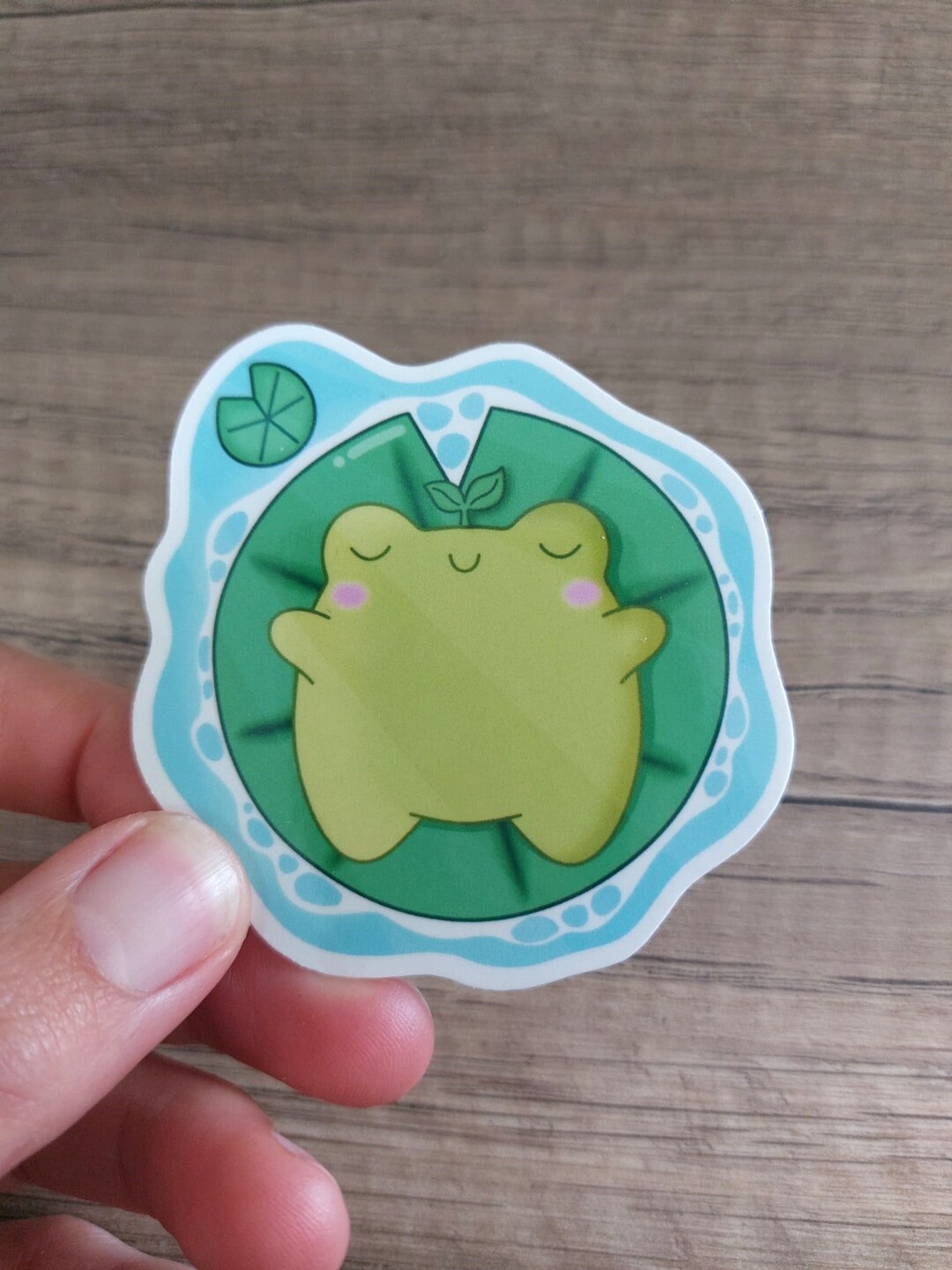 Cute Frog Sticker Froggy Vinyl Sticker Laptop Kawaii Water Bottle ...