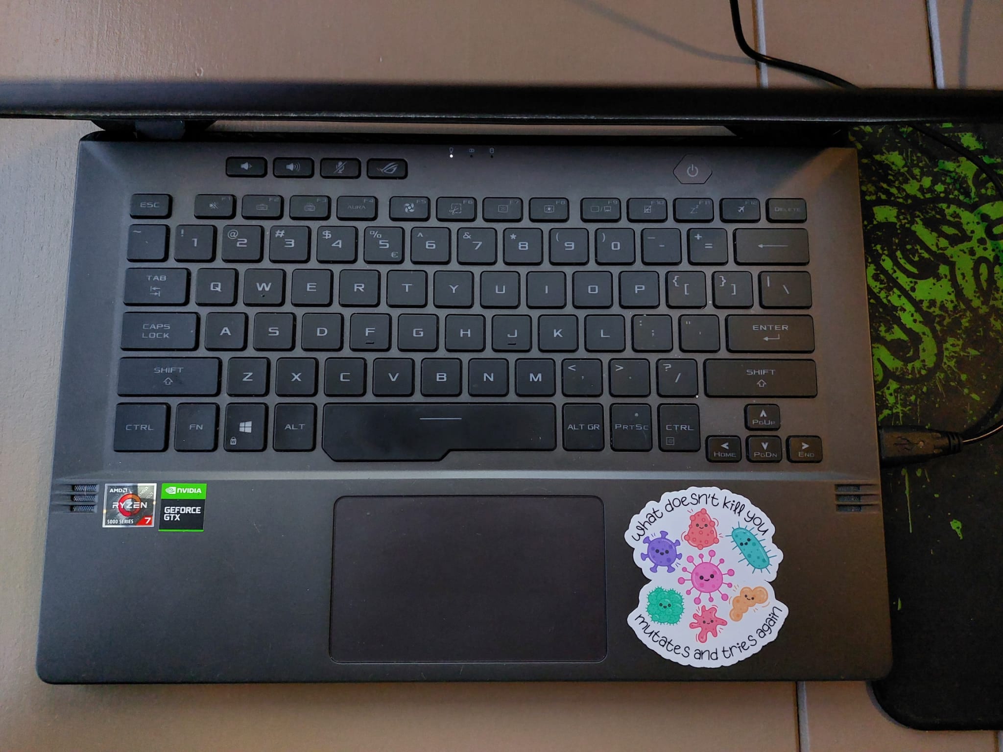 Science Sticker Bacteria Lab Vinyl Ticker Virus Science Funny Stickers ...