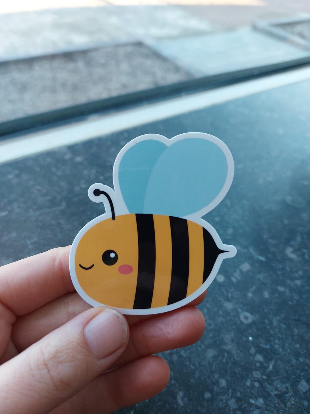 Bee Sticker Cute Honey Bee Vinyl Sticker Water Bottle Laptop Sticker ...