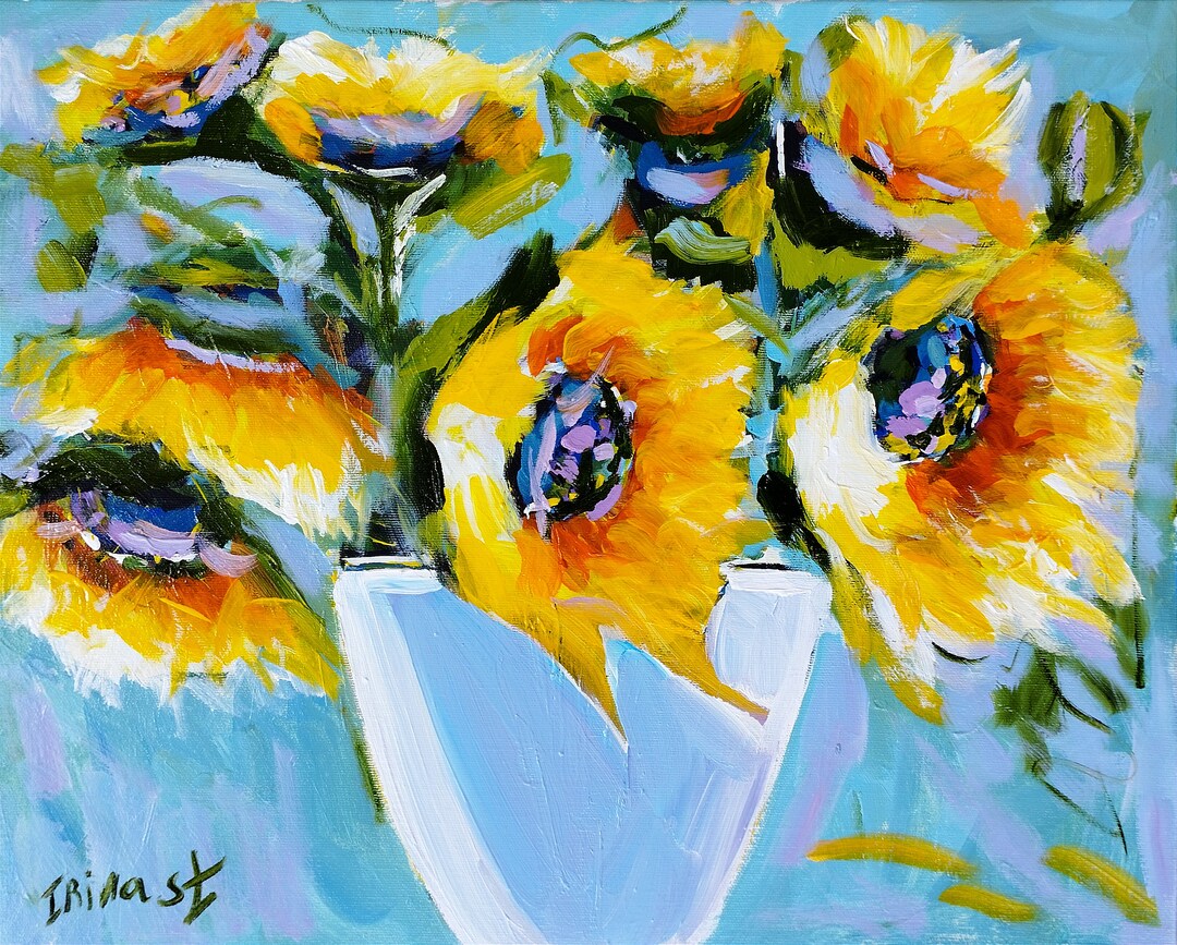Handmade Painting Oil Painting on Italian Canvas Comes Stretched on a ...