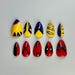 Deadpool and Wolverine Inspired Press-on Nail Set Handmade - Etsy