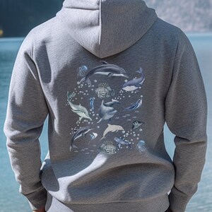 Ocean Sweatshirt Surf Beach Swimming Sea Life Sweatshirt Ocean Sealife ...