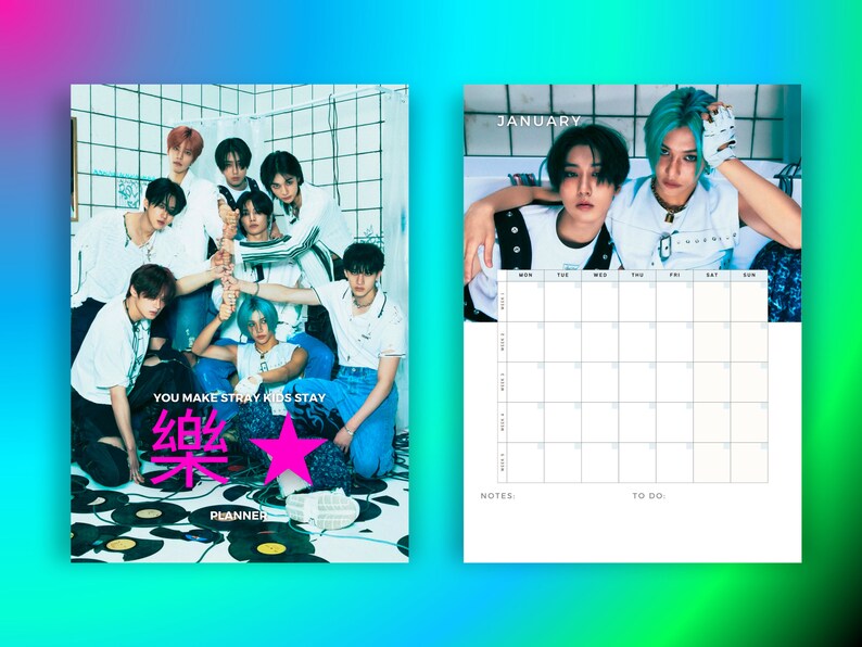 Stray Kids ROCKSTAR Planner SKZ Planner Digital Download Undated Daily ...