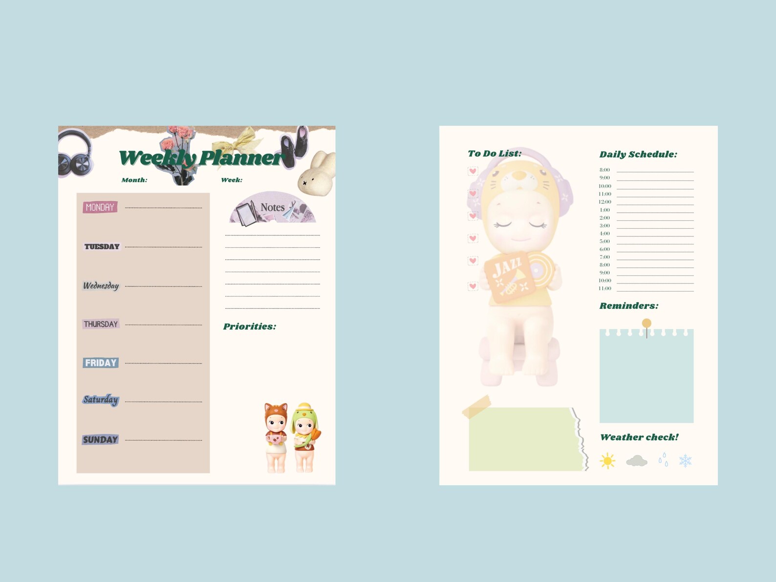 Sonny Angel Planner | Digital Download | Undated Daily-weekly-monthly ...