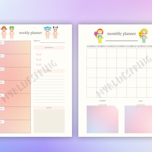 Sonny Angel Planner | Digital Download | Undated Daily-weekly-monthly ...