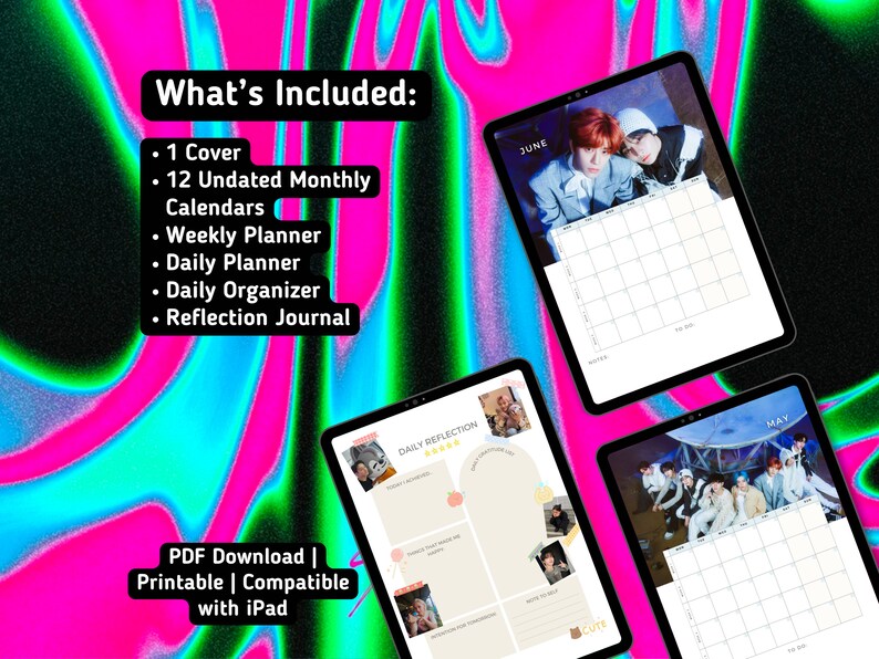 Stray Kids ROCKSTAR Planner | SKZ Planner | Digital Download | Undated ...