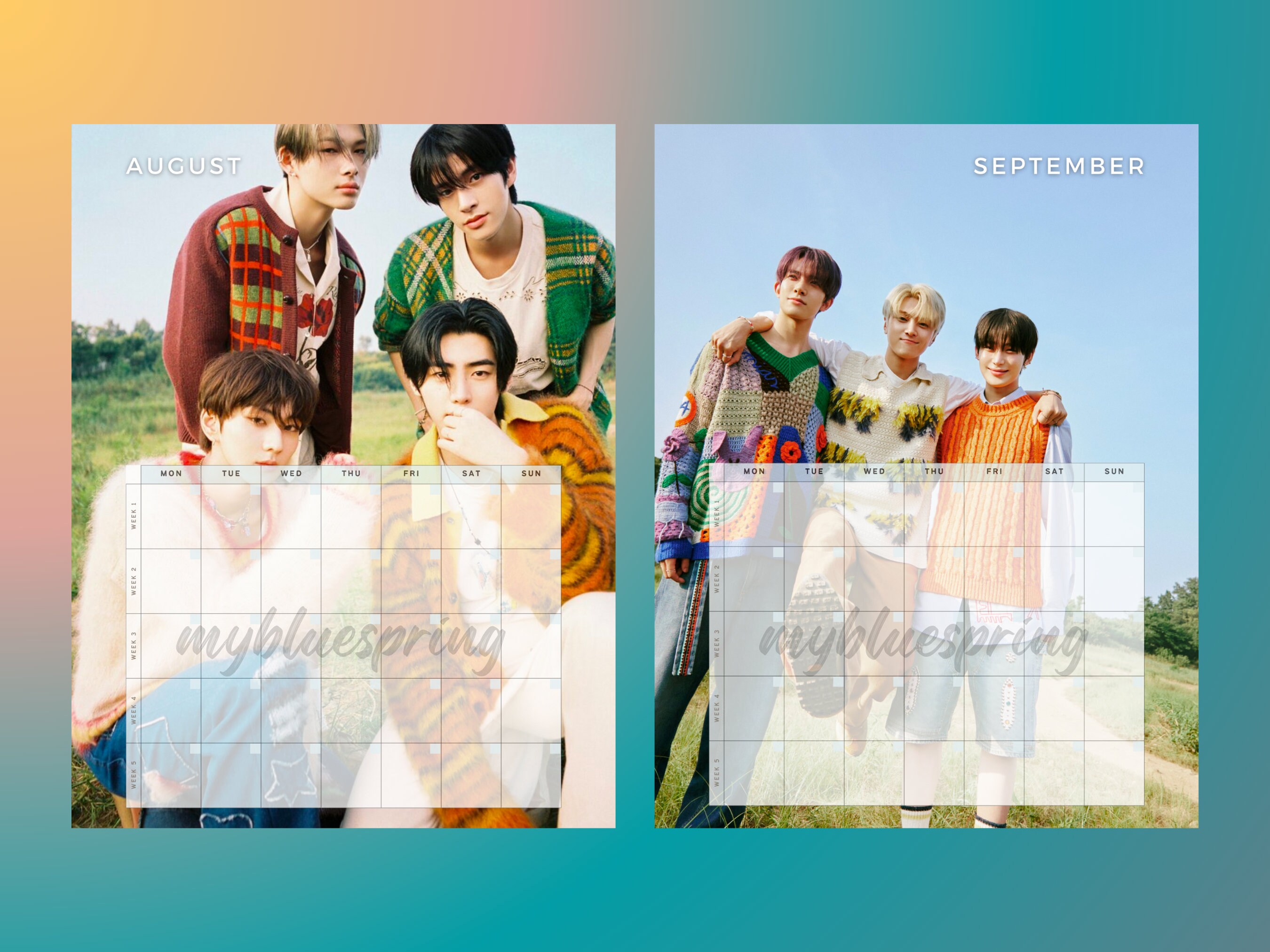 ENHYPEN Digital Planner | Enhypen Orange Blood | Kpop | Aesthetic ...