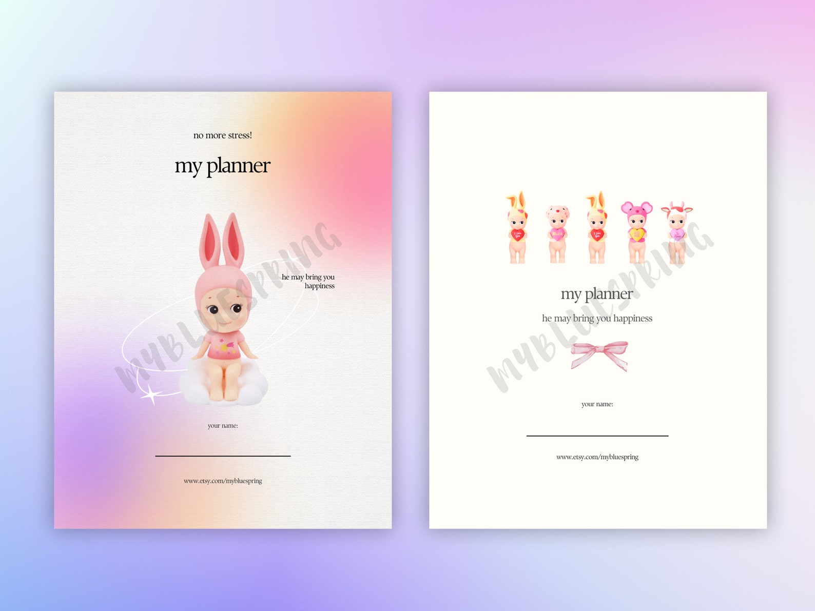 Sonny Angel Planner | Digital Download | Undated Daily-weekly-monthly ...