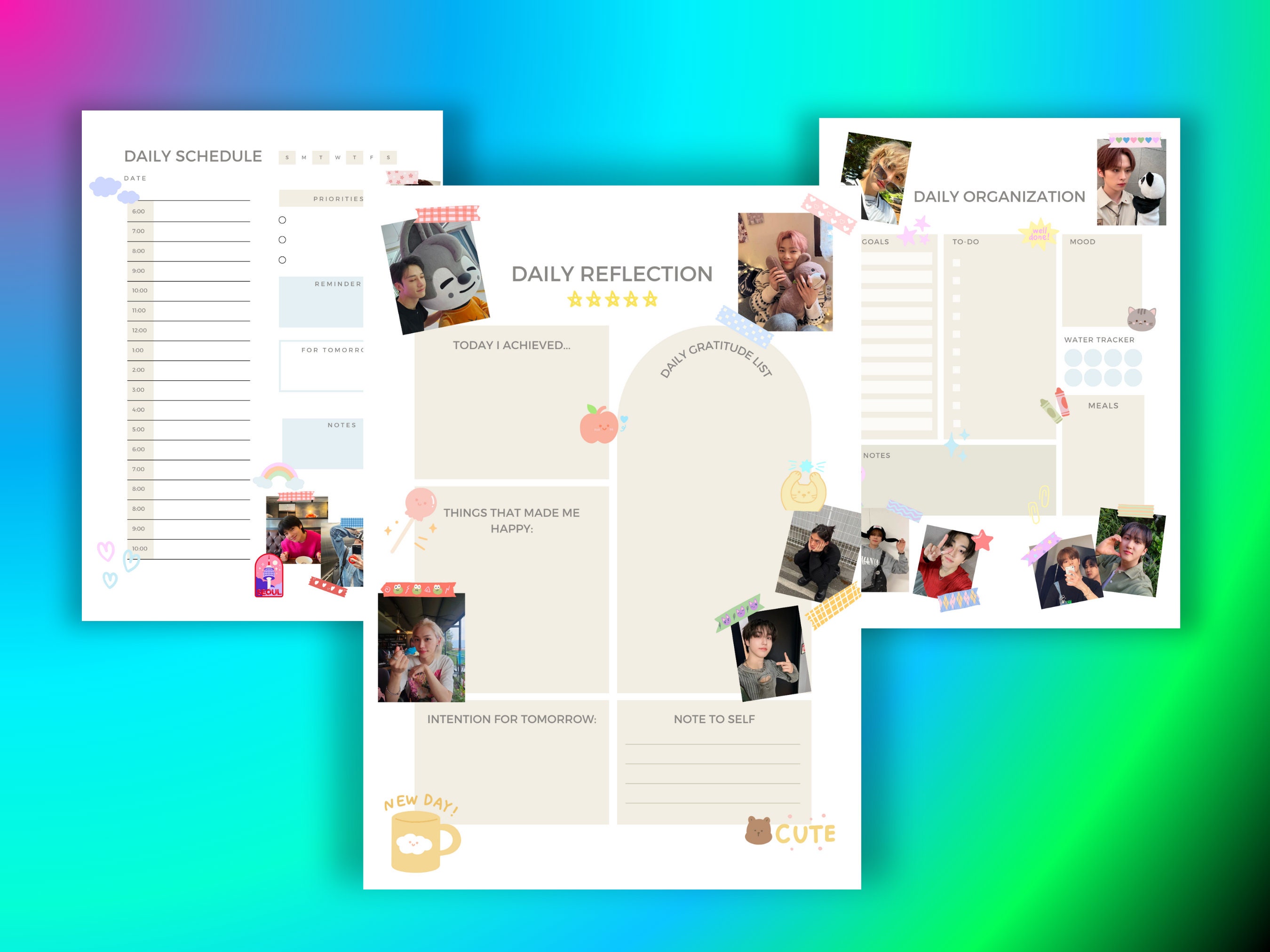 Stray Kids ROCKSTAR Planner SKZ Planner Digital Download Undated Daily ...