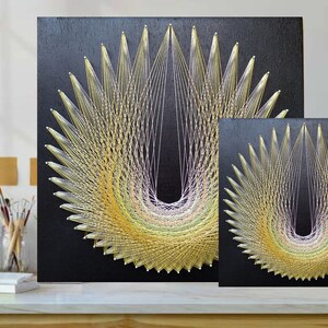 String Art. Mandala String Art. 3d Geometric. - Etsy