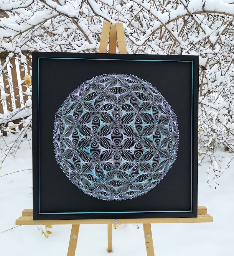 String Art. Mandala String Art. 3d Geometric. - Etsy