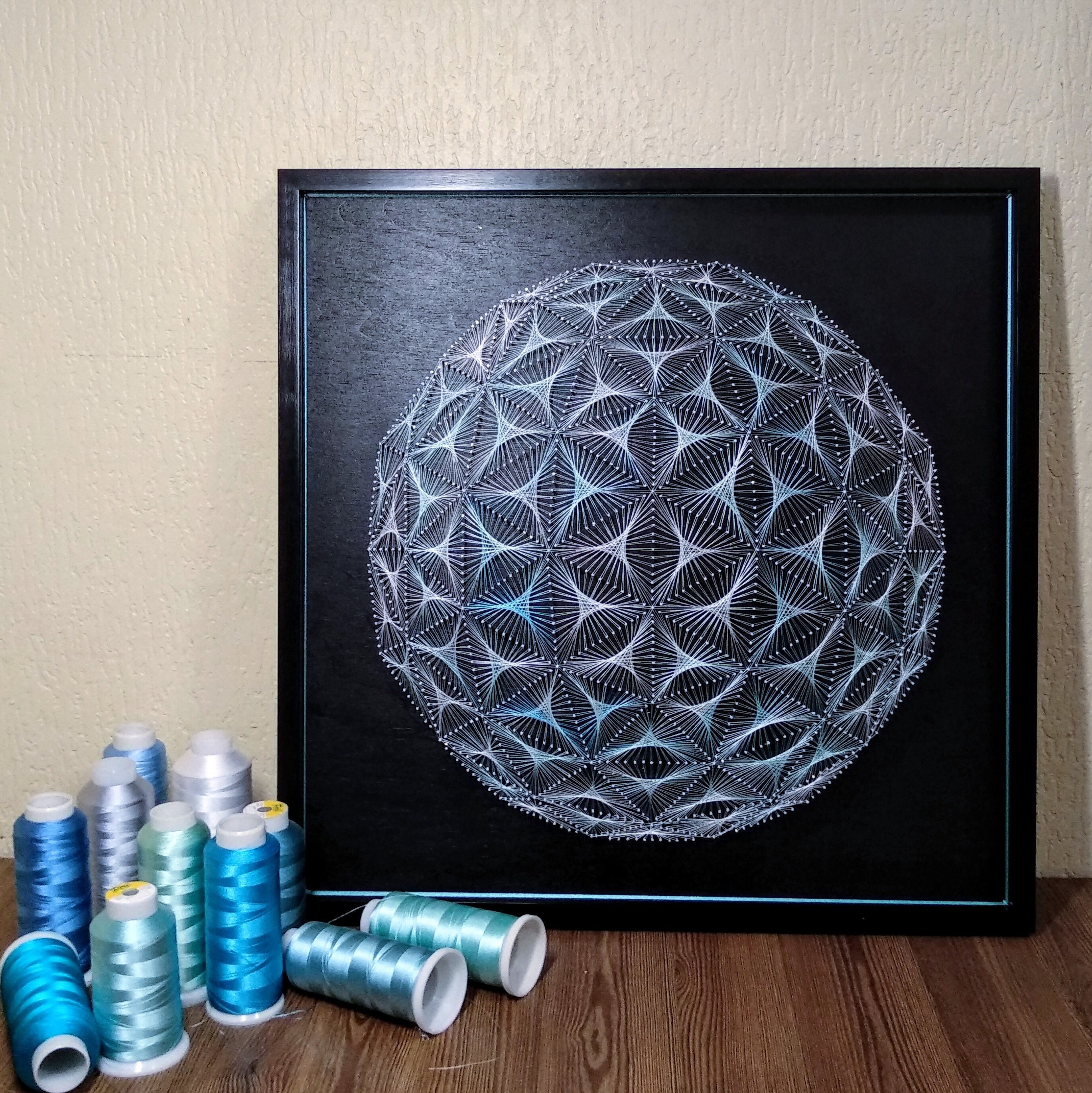 String Art. Mandala String Art. 3d Geometric. - Etsy