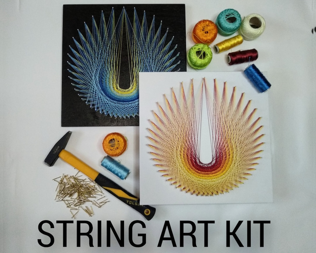 String Art DIY Kit. Art Kit. Mandala Art Kit. Сraft Kit. Children's ...