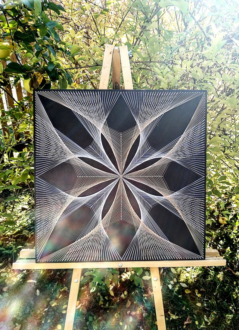 String Art Mandala " Manifesting Your Desires". 3d String Art. String ...