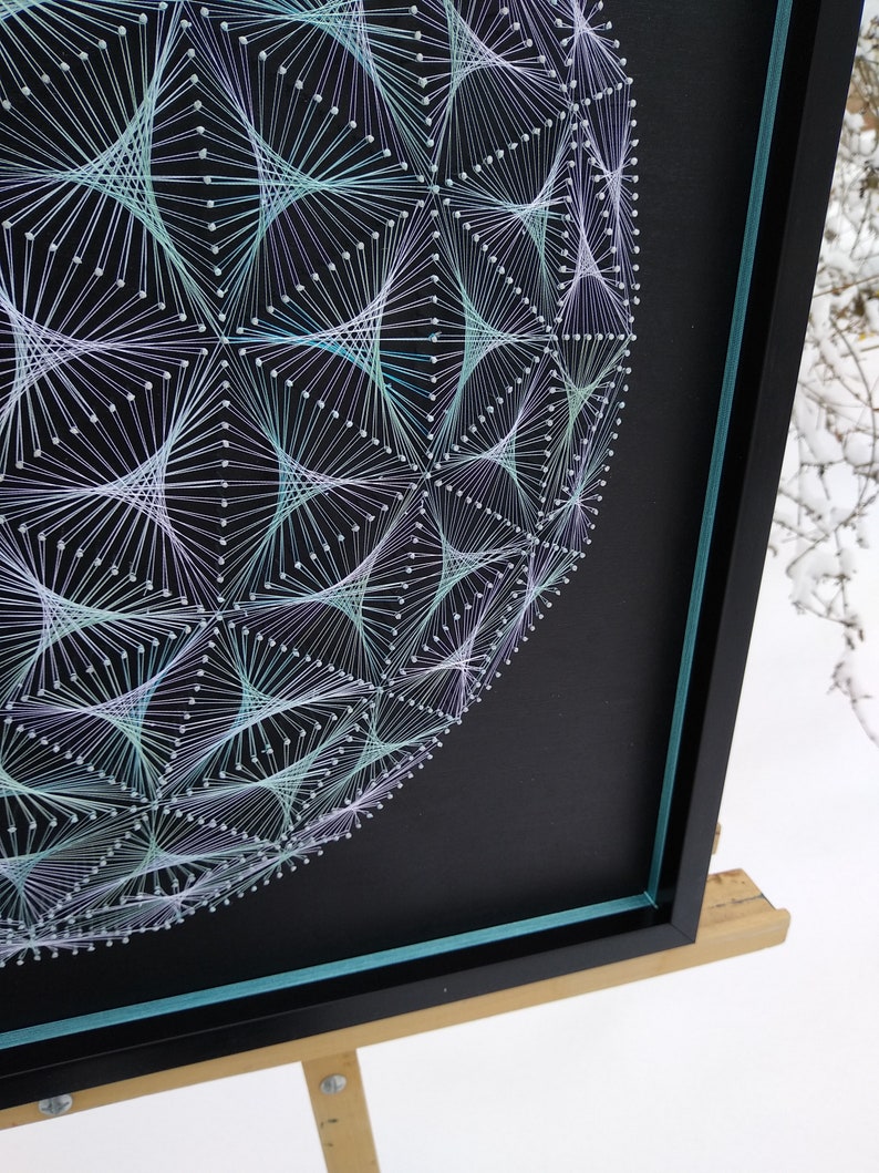 String Art. Mandala String Art. 3d Geometric. - Etsy