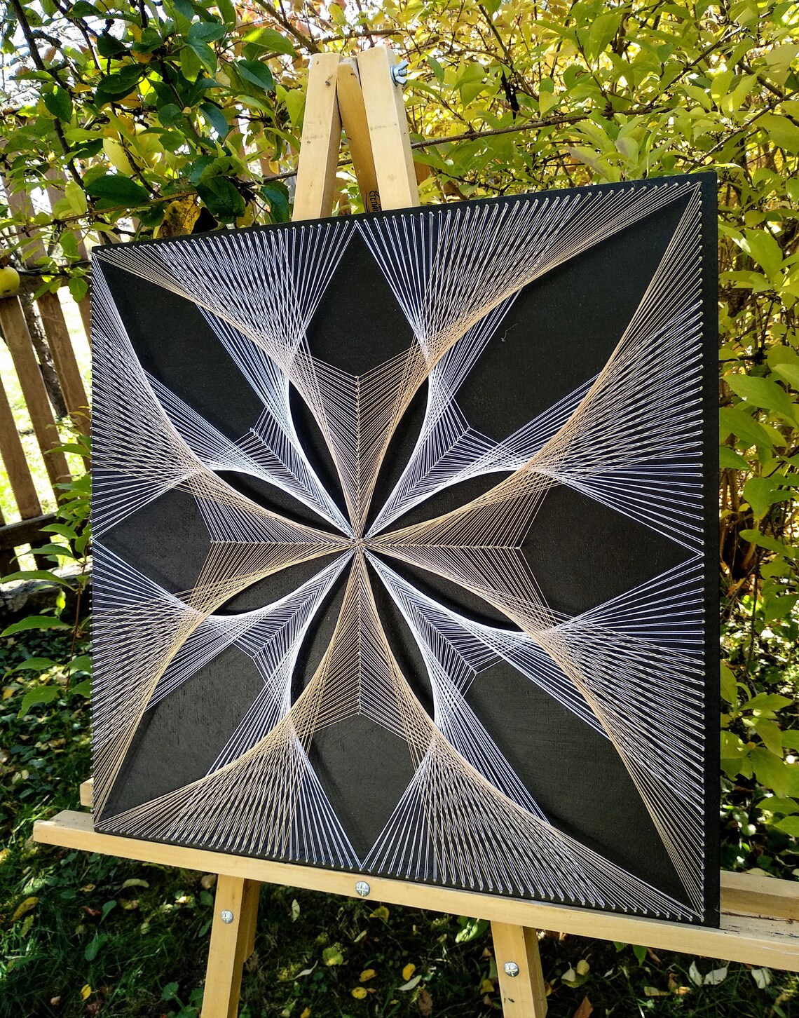 String Art Mandala " Manifesting Your Desires". 3d String Art. String Wall Art. Geometric String ...