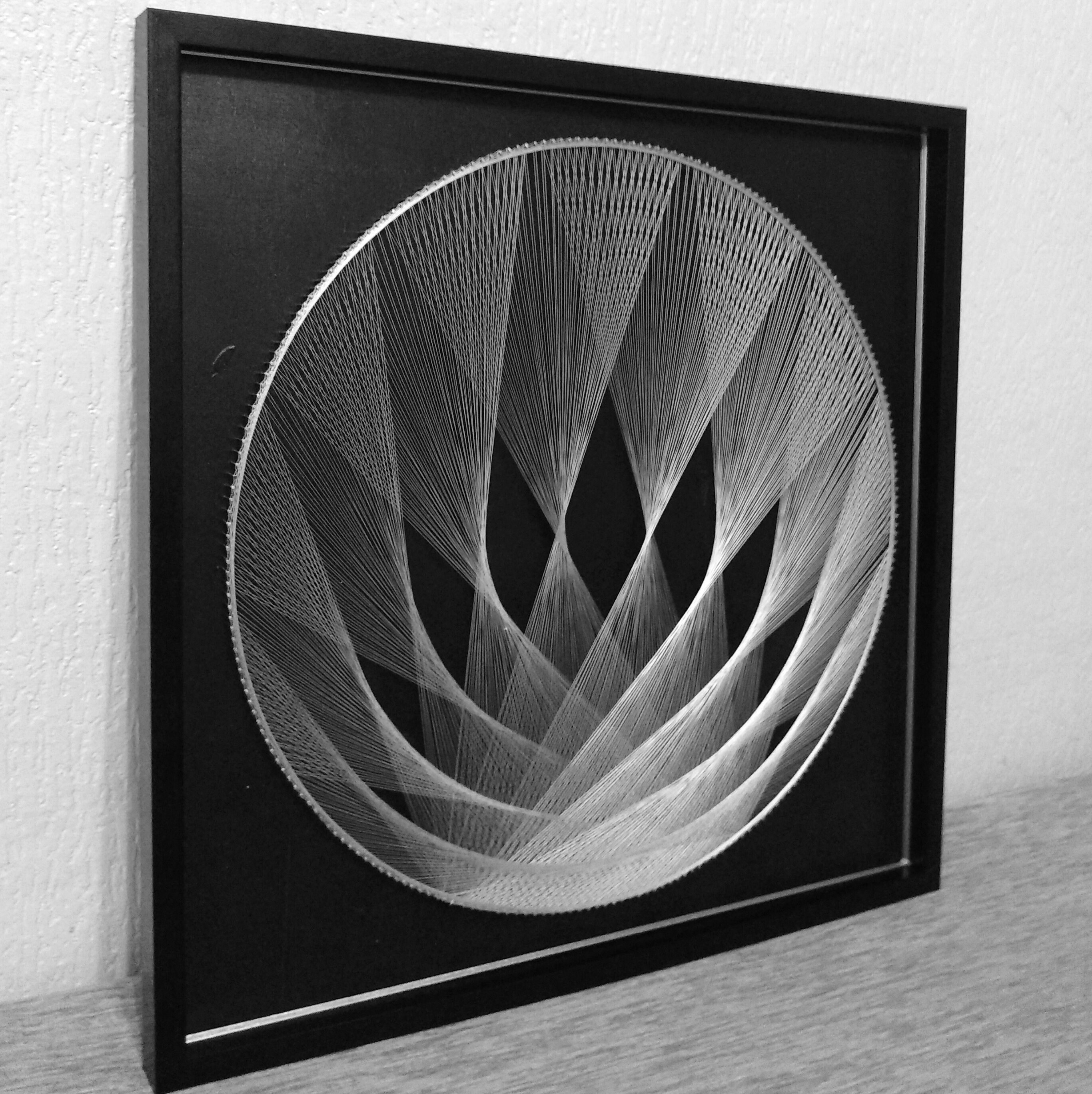 3 Piece Wall Art "white Symmetry", String-art, 3-D Mandala String-art, Sacred Geometry. - Etsy