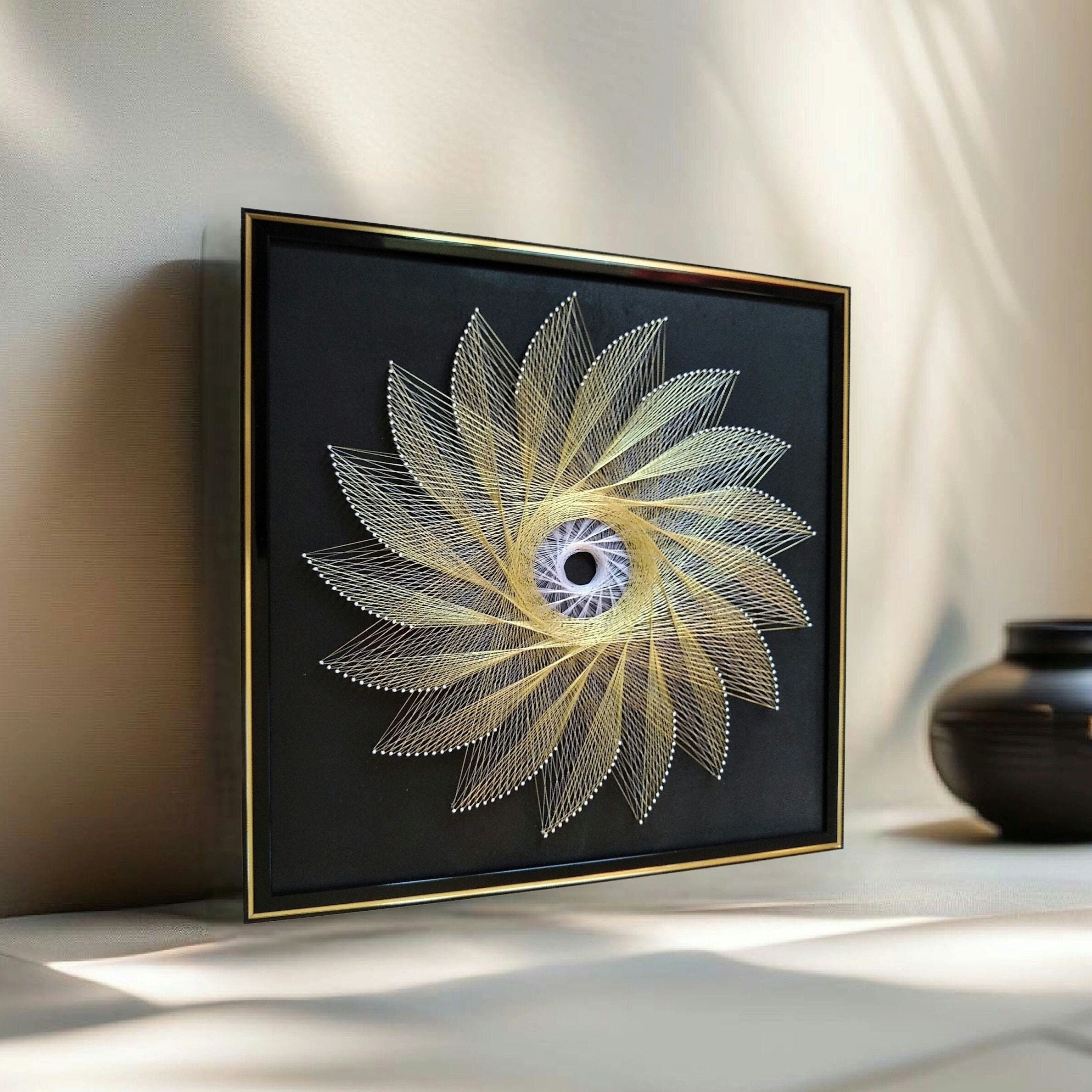 String Art, Mandala String Art, String Wall Art, 3d String Art ...