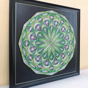 Mandala String Art anahata. Sacred Geometry. - Etsy