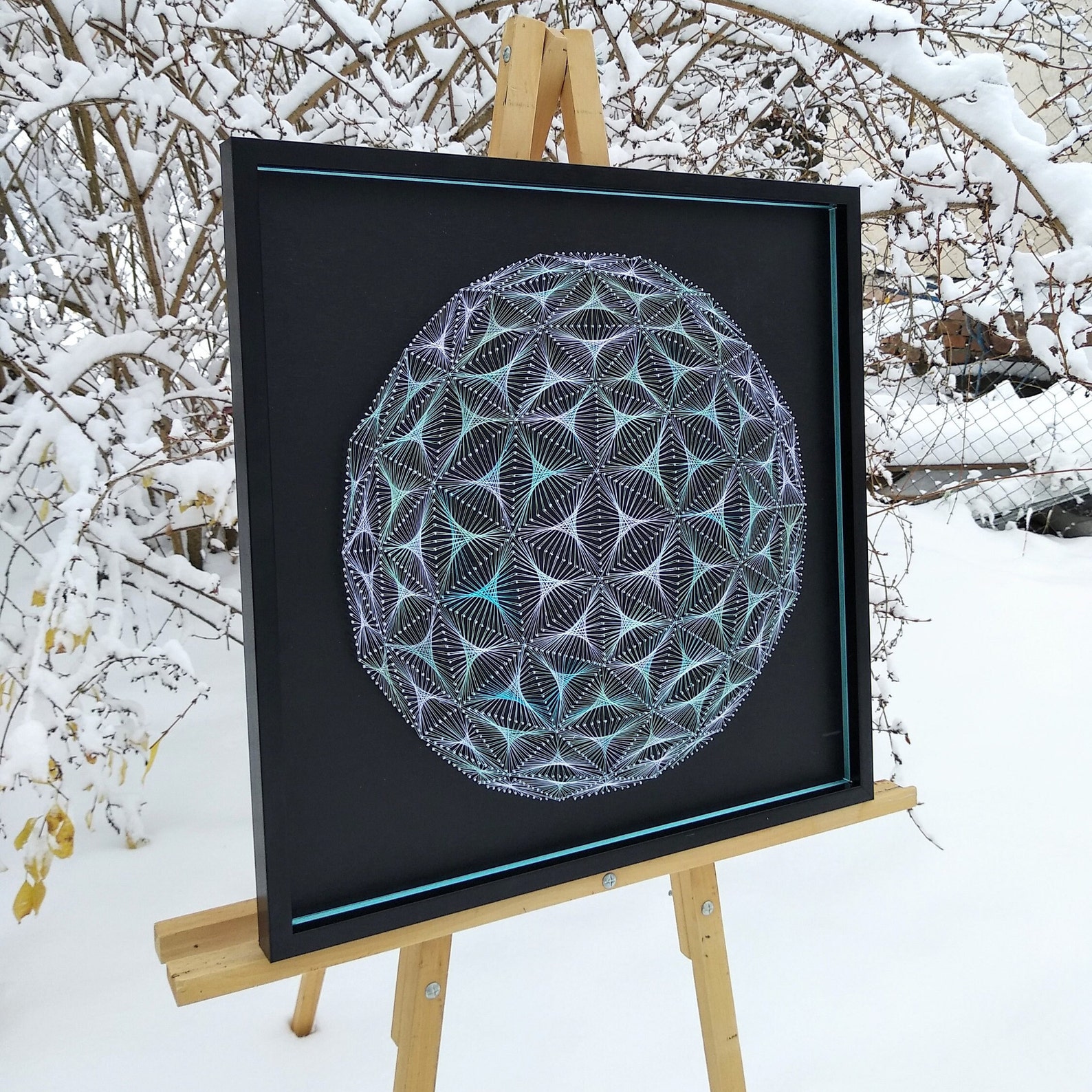String Art. Mandala String Art. 3d Geometric. - Etsy