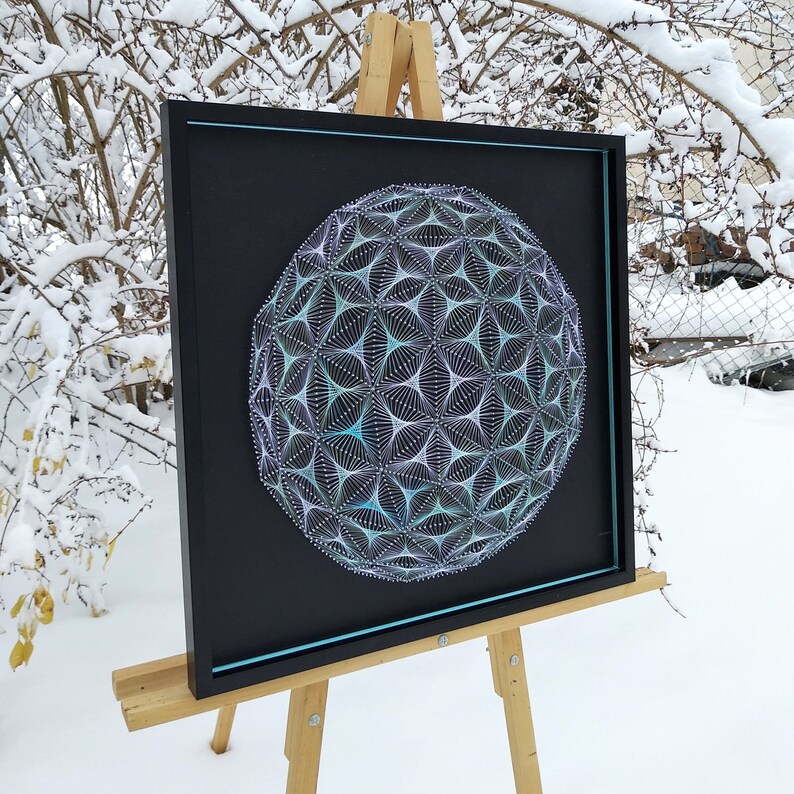 String Art. Mandala String Art. 3d Geometric. - Etsy