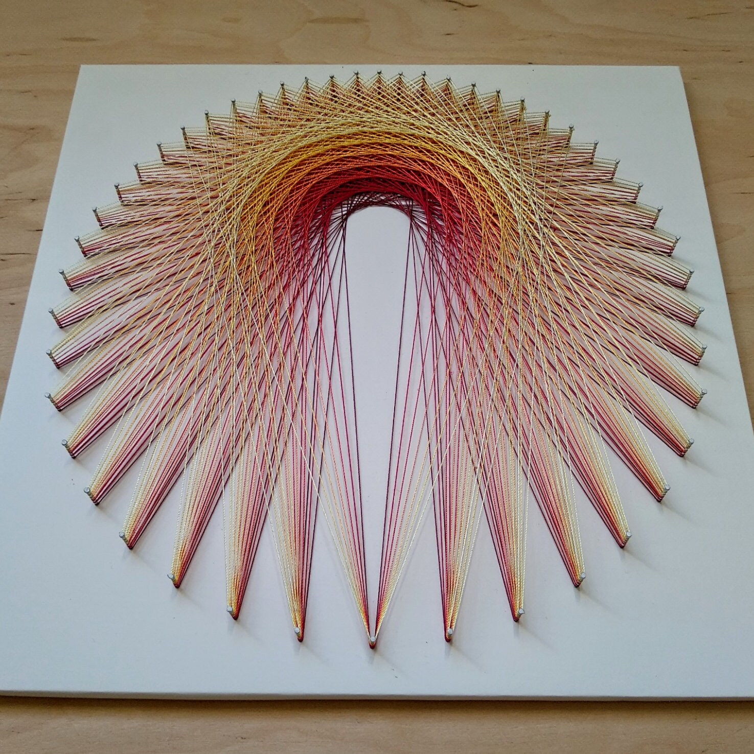 String Art DIY Kit, Mandala Craft With Colorful Threads - Etsy