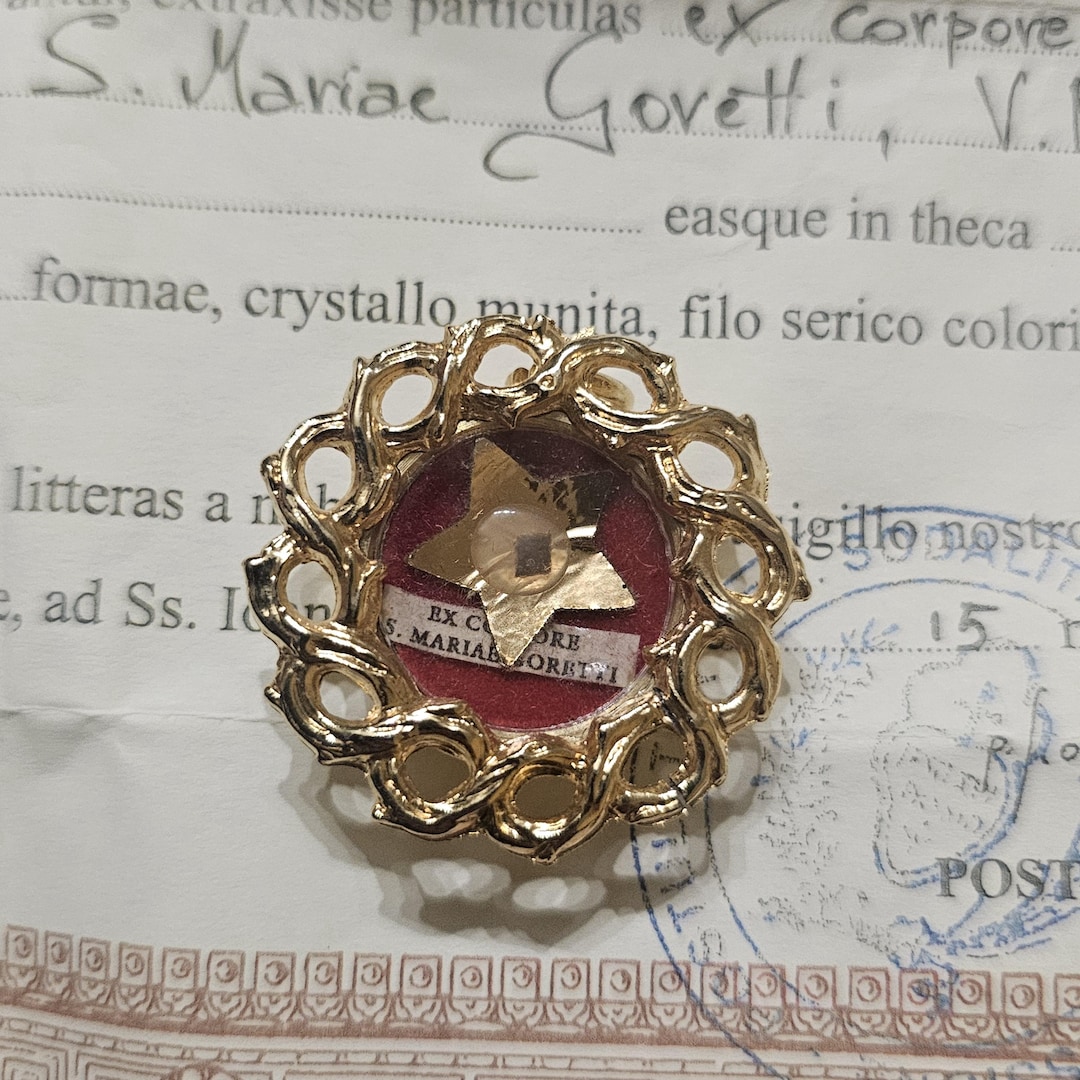 Maria Goretti Relic Reliquary Reliquia Ex Corpore+document - Etsy