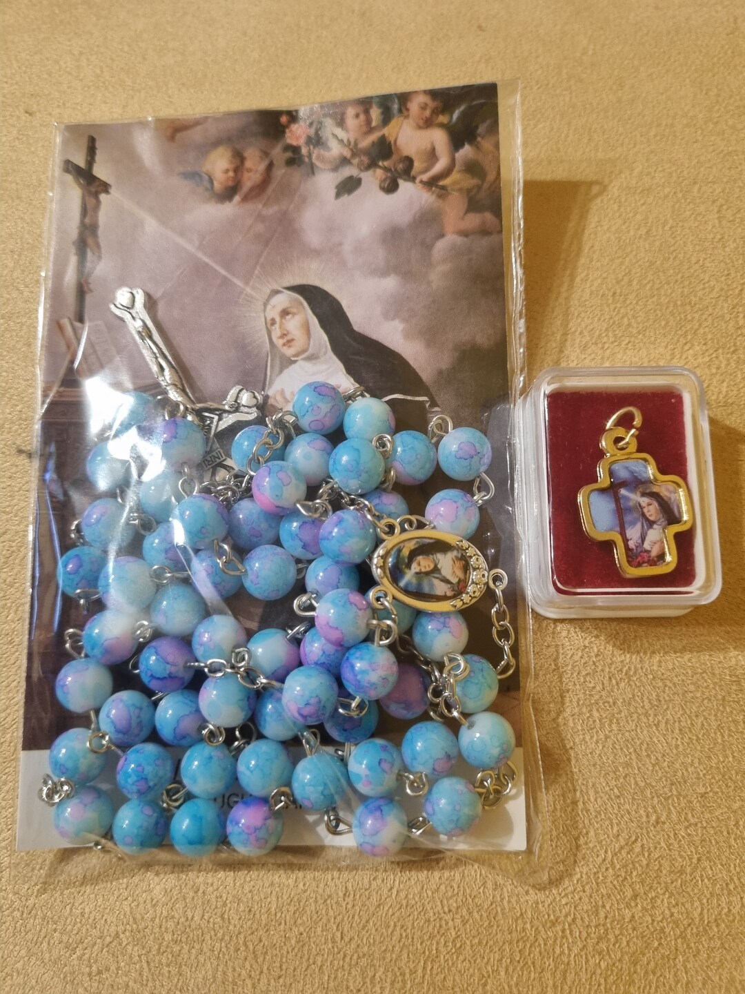 Relic Reliquia Santa Rita+rosario Rosary Cascia - Etsy