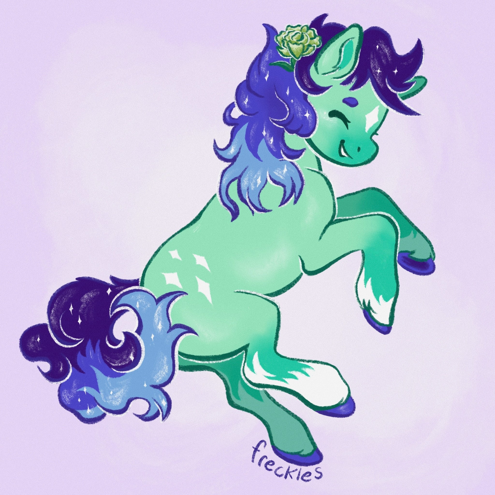 Gay Pride Pony Holographic Vinyl Sticker - Etsy