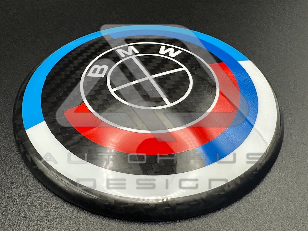 BMW Genuine Carbon Fibre Bonnet Badge 82mm 50th Anniversary - Etsy UK