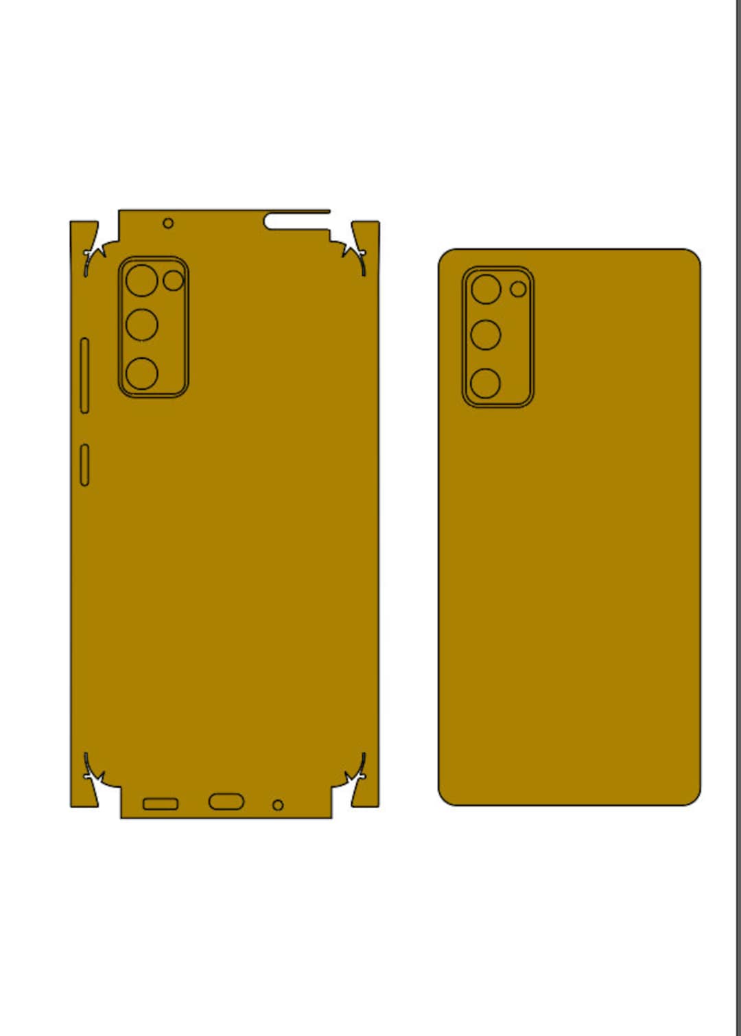 Samsung Galaxy S20 Fe Skin Template - Etsy