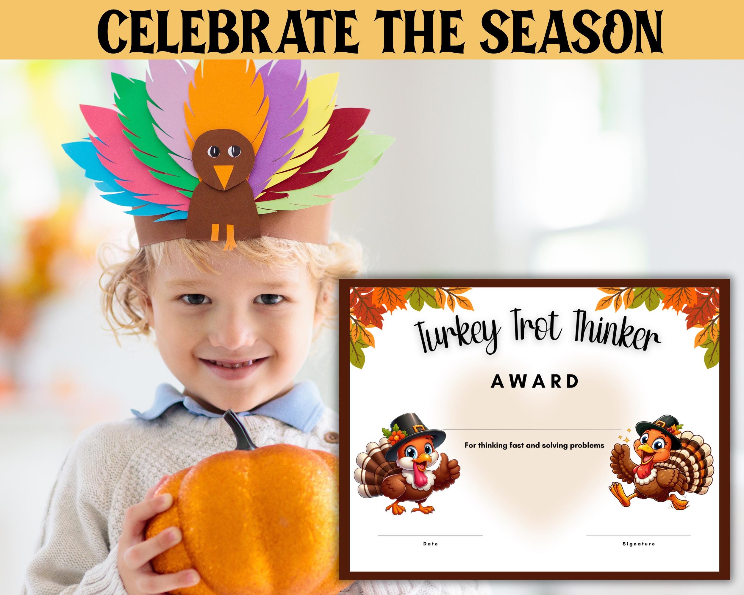 Classroom Award- Thanksgiving Classroom Awards, School Awards for Kids ...
