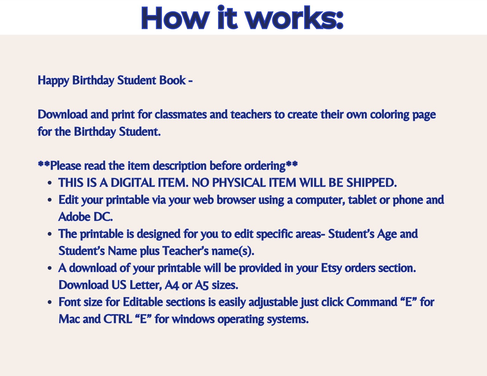 Happy Birthday Student Book, Classmate Coloring Pages, Birthday Book ...