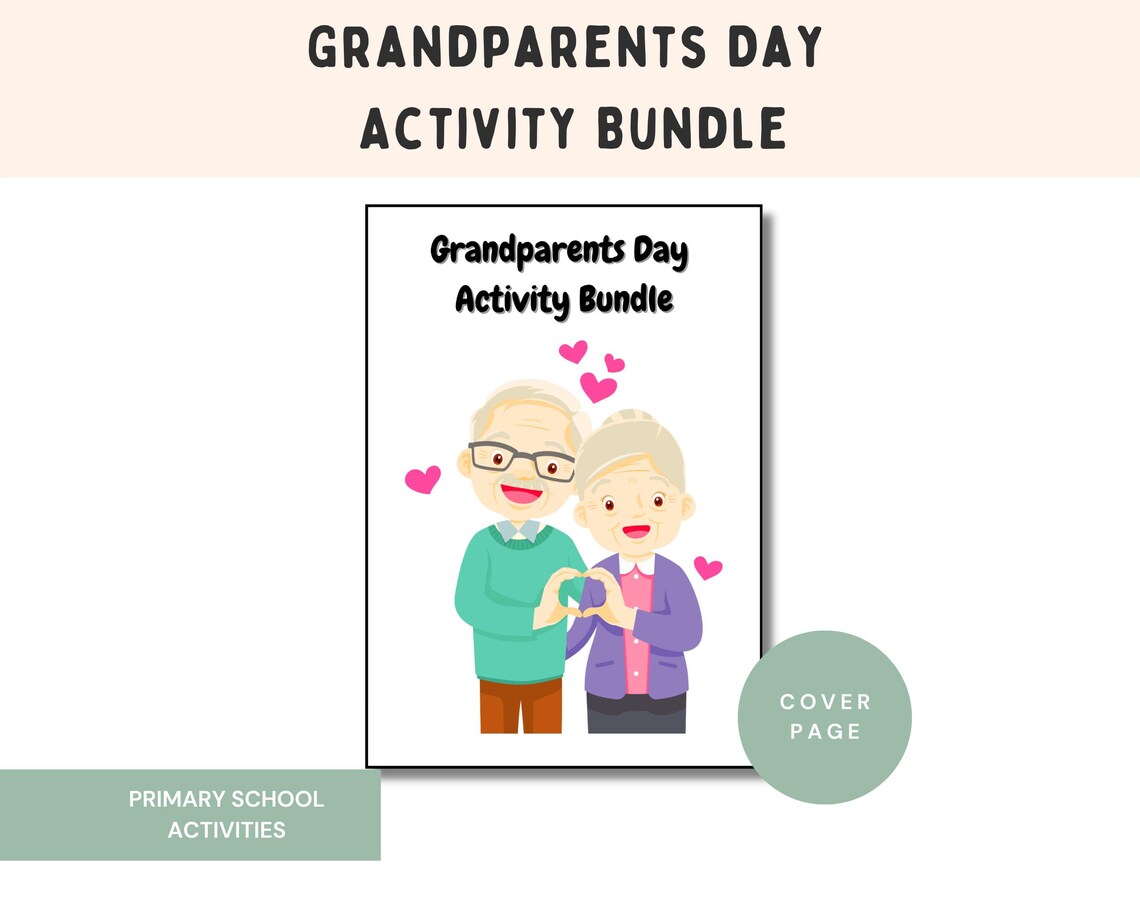Grandparents Day Activity Bundle, Grandparents Day Craft, Grandparents ...