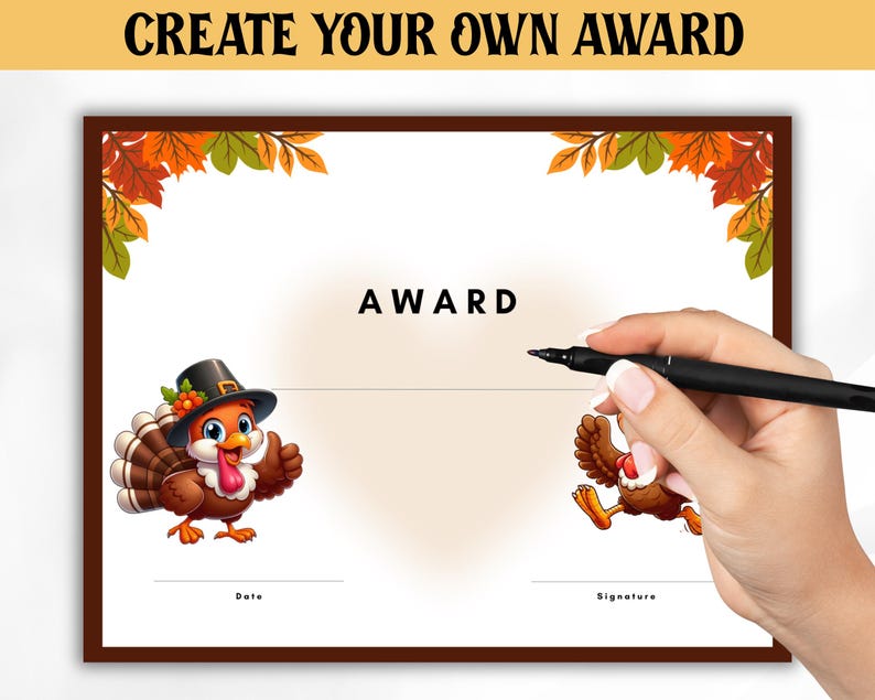 Classroom Award- Thanksgiving Classroom Awards, School Awards for Kids ...