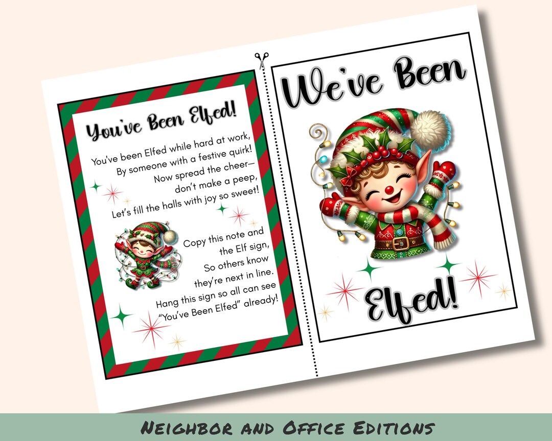 You've Been Elfed! Holiday Game - Office & Neighborhood Editions, We've ...