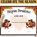 Classroom Award- Thanksgiving Classroom Awards, School Awards for Kids ...